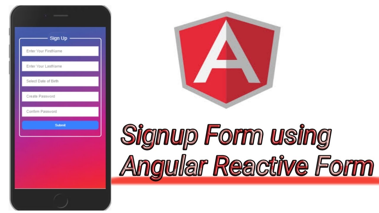 angular reactive form | how to give validations in forms | sign up form | Angular 11 tutorials