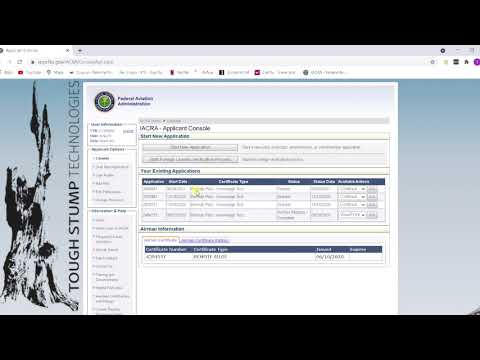 How to set up you IACRA account for FAA Part 107