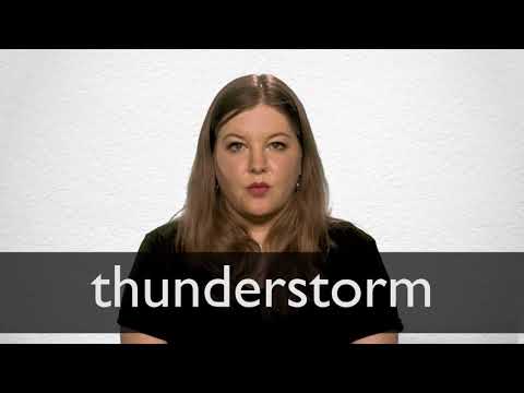 THUNDERSTORM——含义、同义词和翻译| 柯林斯英语词典资源