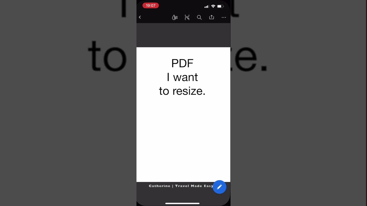 How to Resize PDF on iPhone