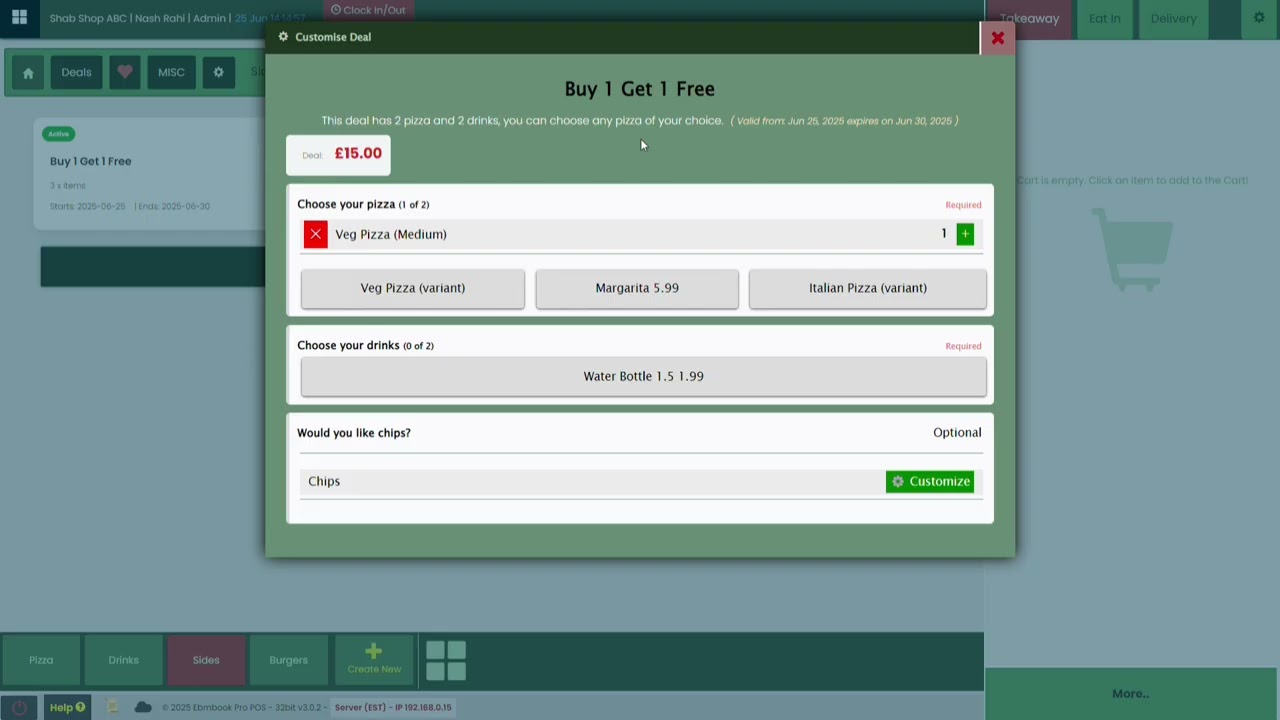 How to Create Deals & Offers in Ebmbook Pro POS | Full Tutorial