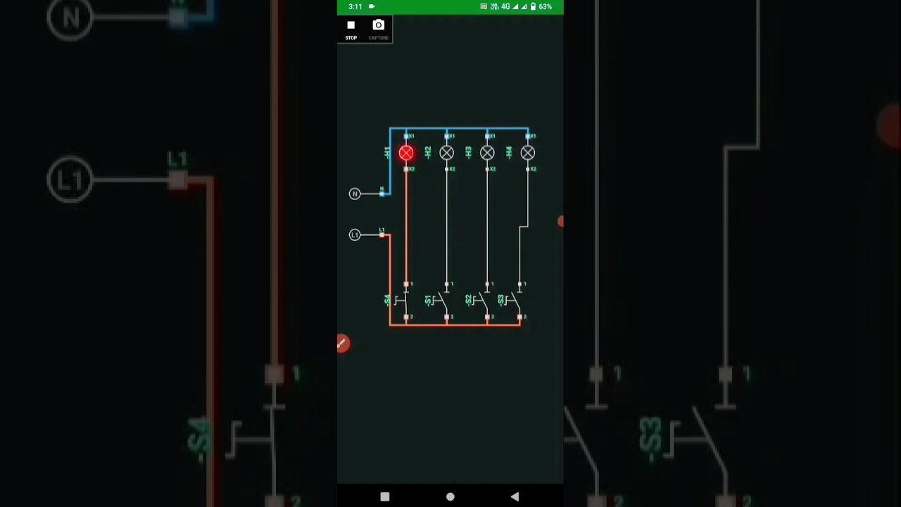 How to draw on mobile | Electrical engineering tutorial | Drawing tutorial | simulation | Shorts.
