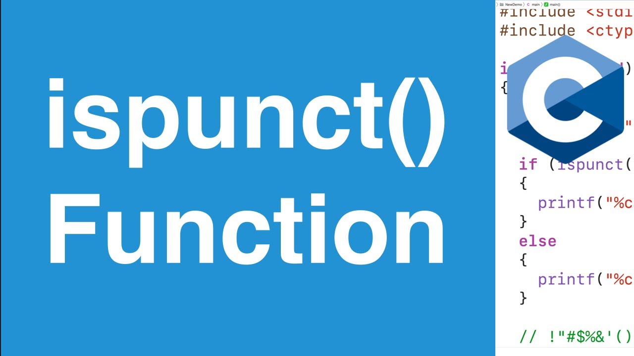 ispunct() Function | C Programming Tutorial