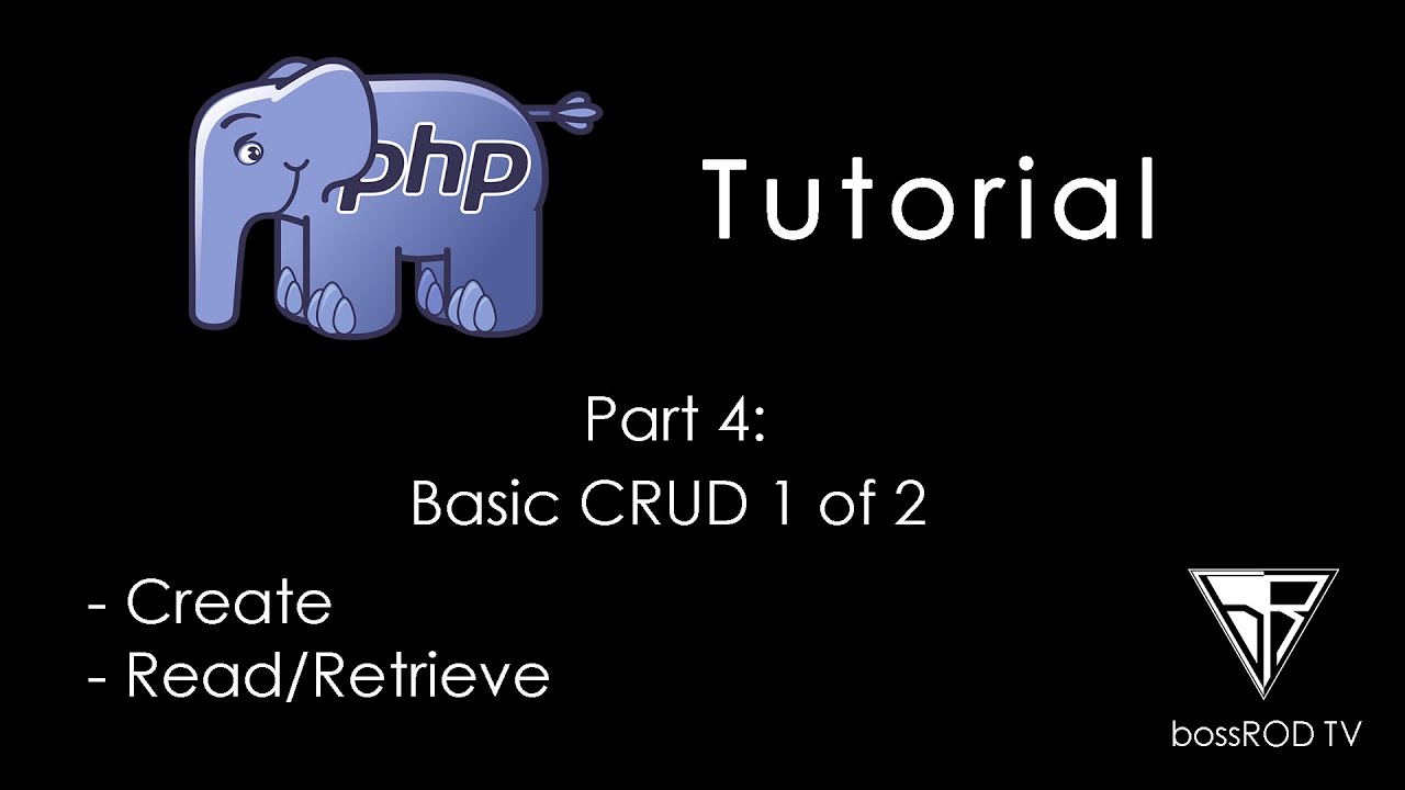 [TAGALOG] PHP Tutorial Part 4 - Basic CRUD 1 of 2