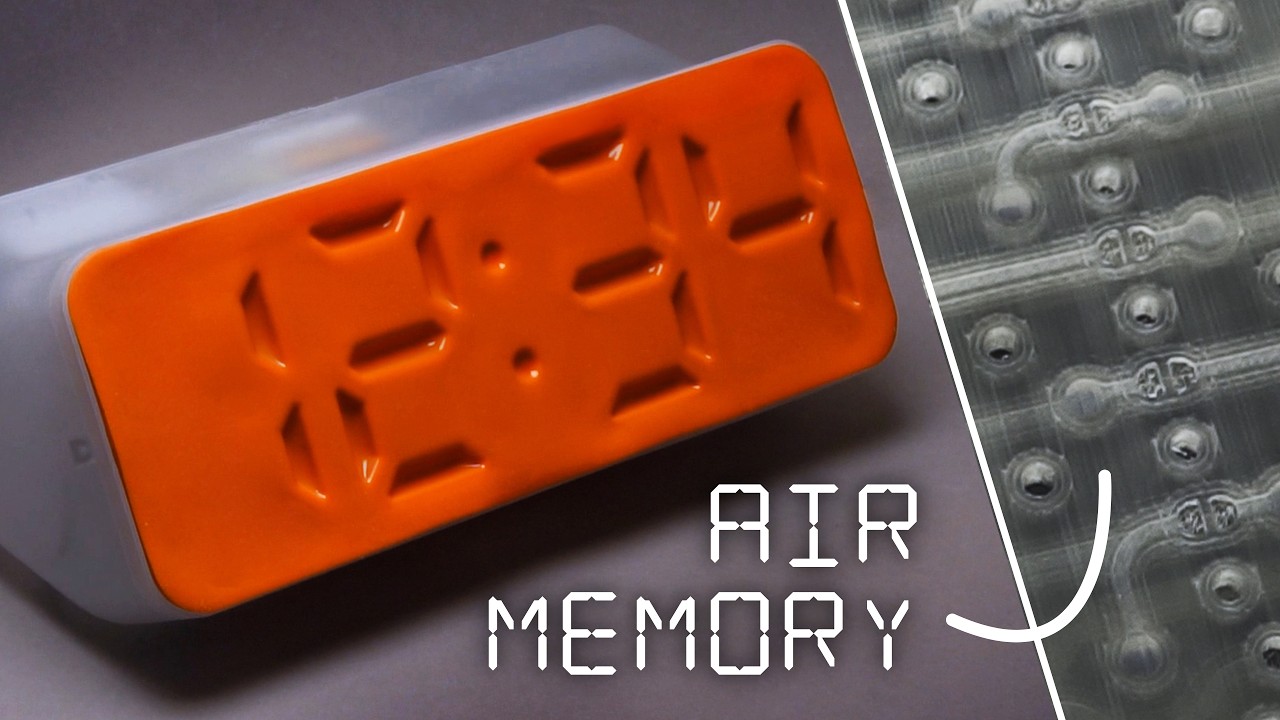 Air Powered Segment Display: 3D Printed Microfluidic RAM?