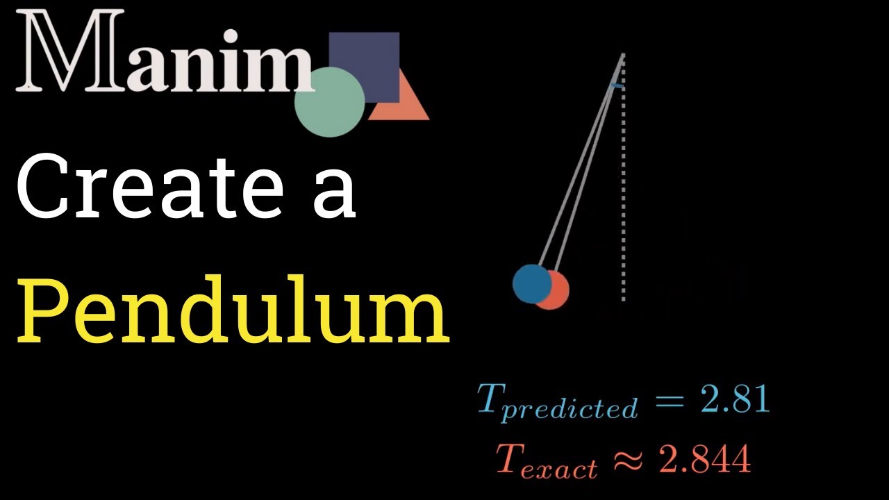 Manim Tutorial | Pendulums | Tutorial 8, Manim Explained