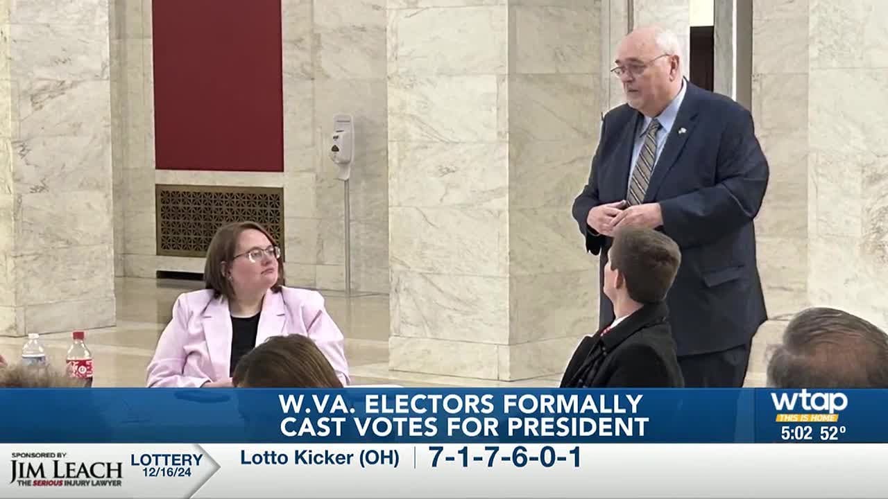 West Virginia electors formally cast votes