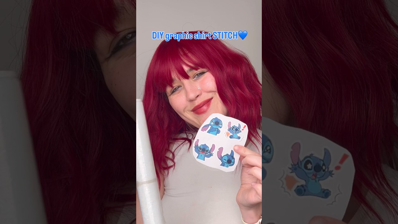 DIY Stitch Stickers on Clothes Using Plastic Wrap and Iron — Easy and Fun!