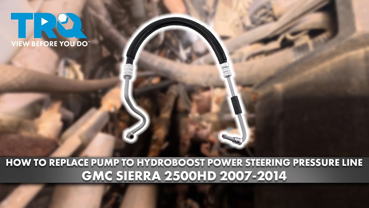 How to Replace Pump to Hydroboost Power Steering Pressure Line GMC Sierra 2500 HD 2007-2014