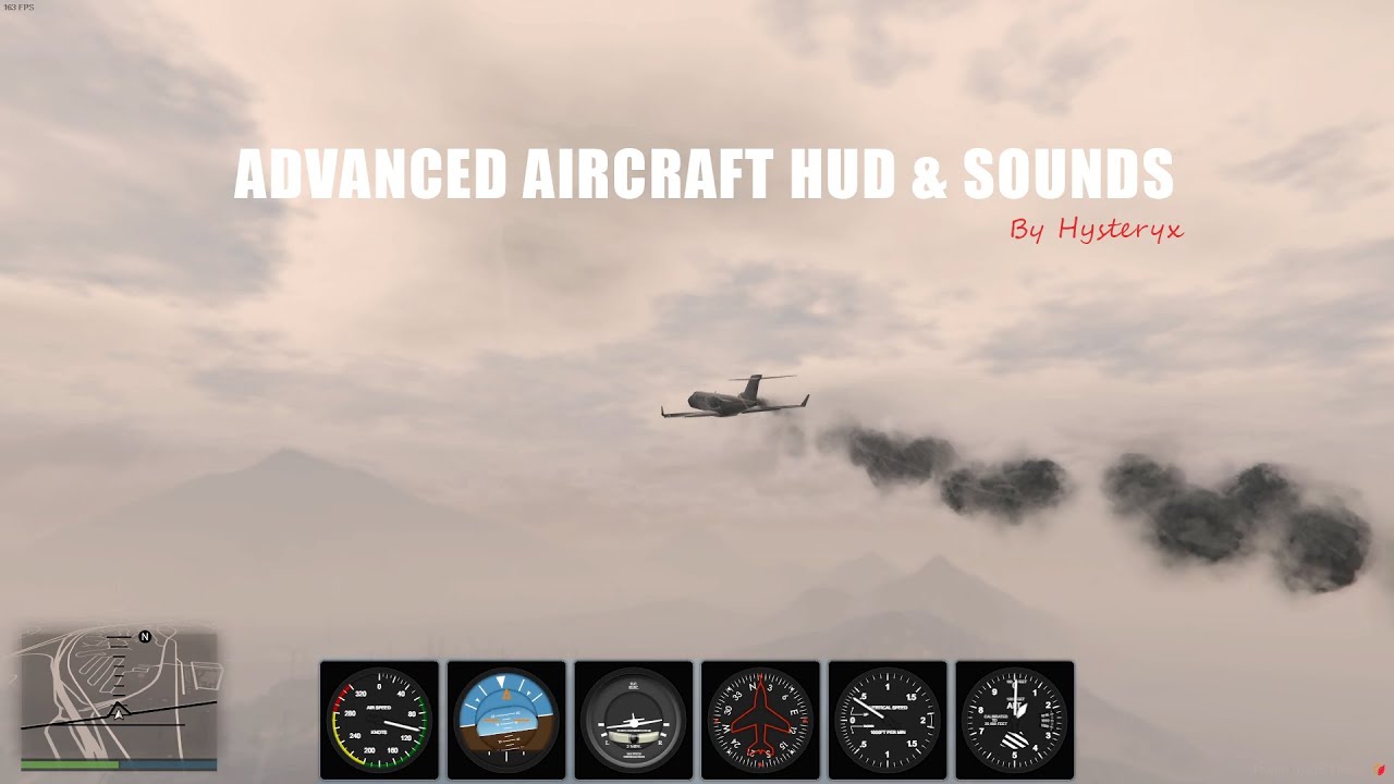 Realistic Plane HUD + Alarms (Stall, Overspeed, Terrain...) - FiveM ...