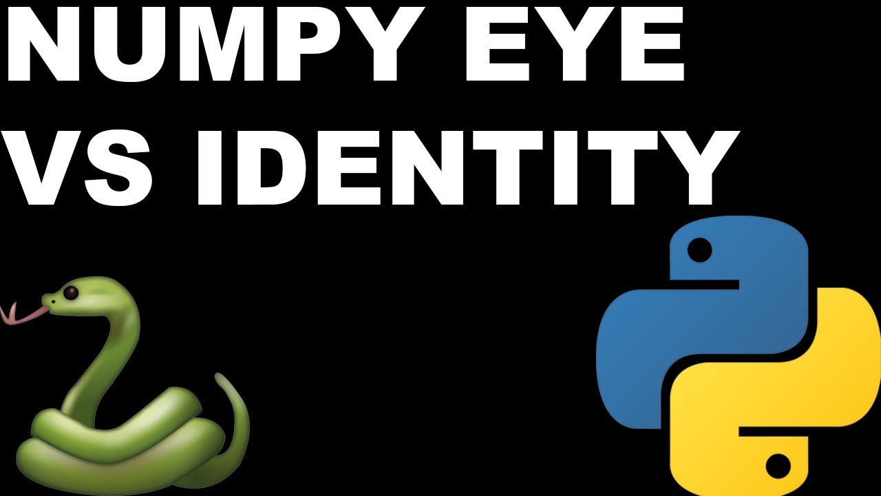 Python: np.eye vs np.identity