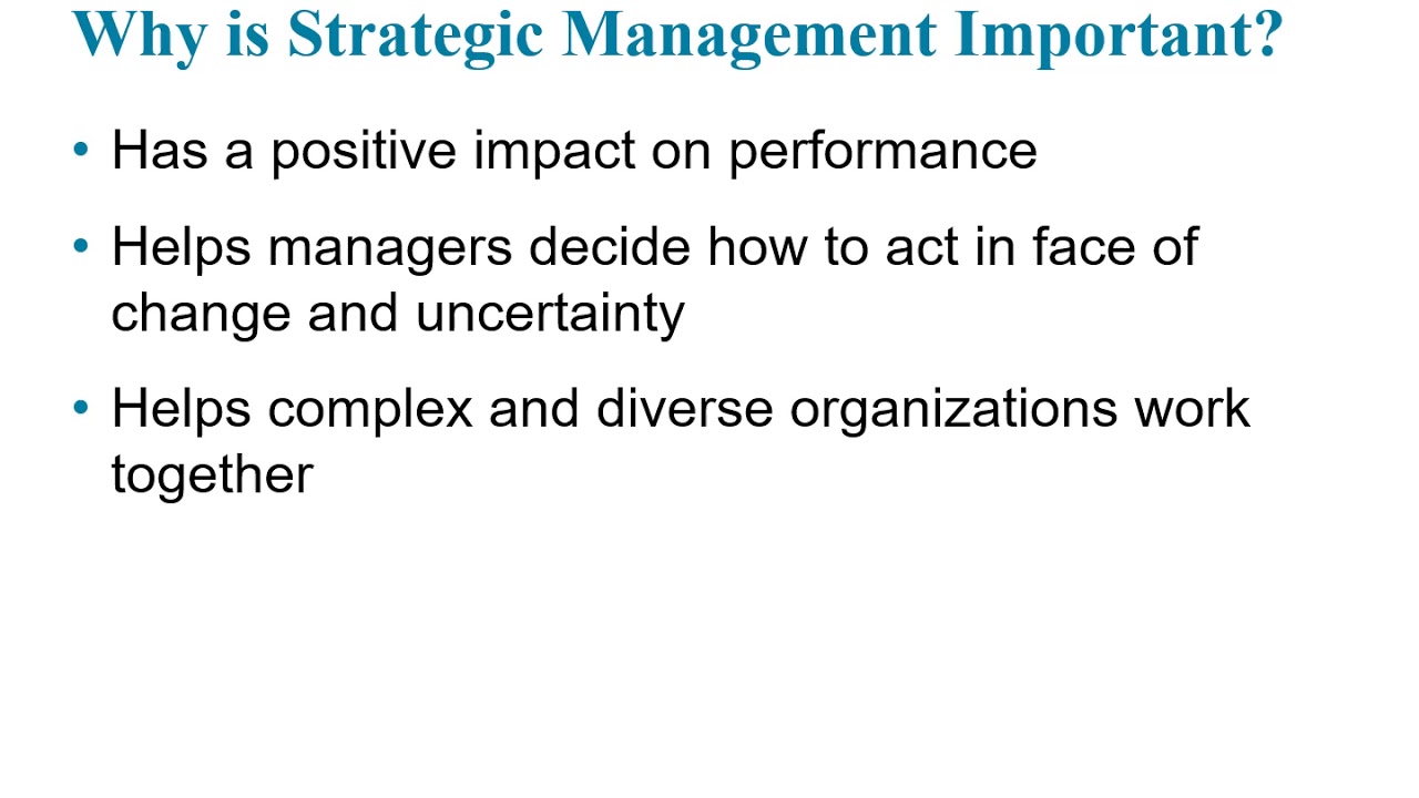 BUS 101: Ch 09 (Strategic Planning)