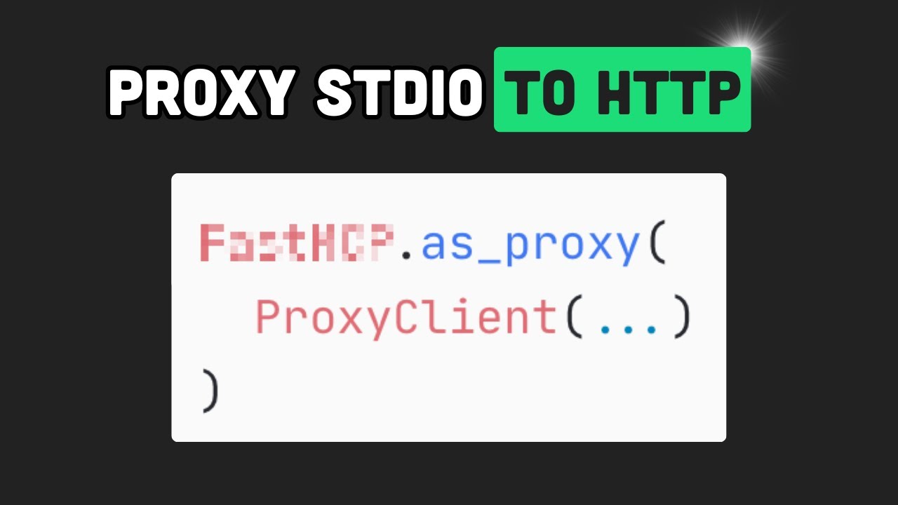 from STDIO to HTTP: the Ultimate MCP Proxy guide