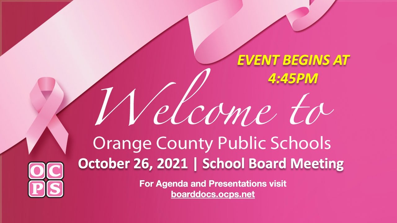 OCPS | 2021-10-26 - School Board Meeting