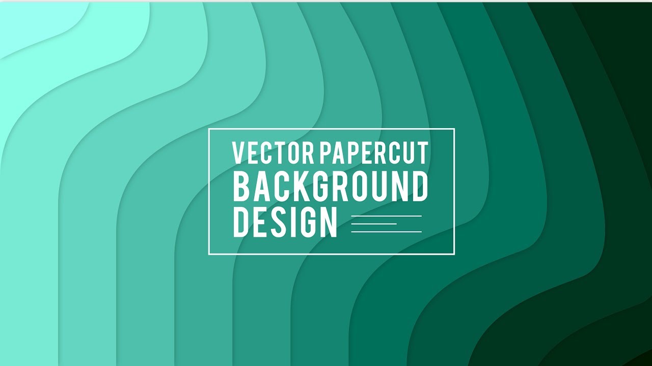 Vector Papercut Background Design In Adobe Illustrator CC