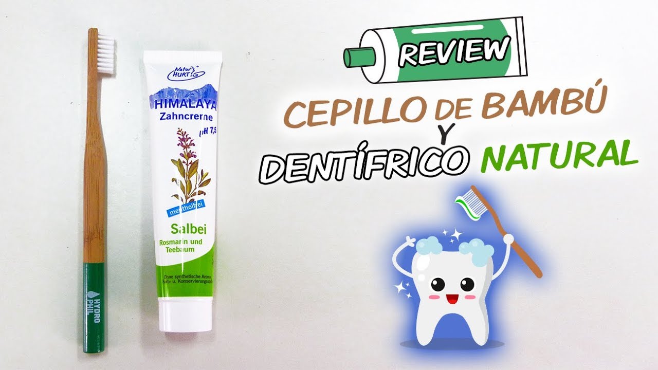 CEPILLO DE DIENTES DE BAMBÚ y DENTÍFRICO NATURAL✨ 👄