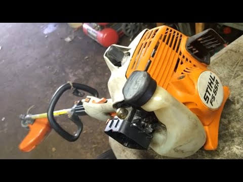 Stihl fs 55r recoil repair. Stihl fs55r pull rope. Stihl fs 55 r
