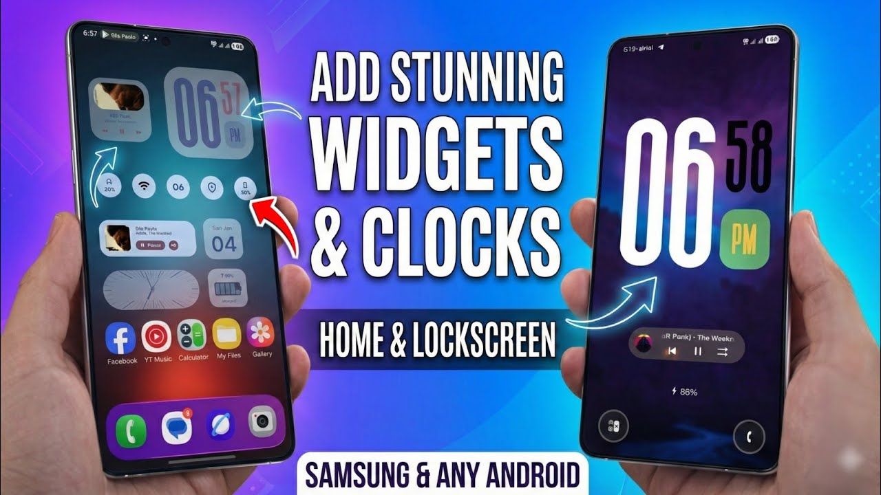 Enable Stunning Clocks & Widgets on Samsung | Home & Lock Screen (Any Android)