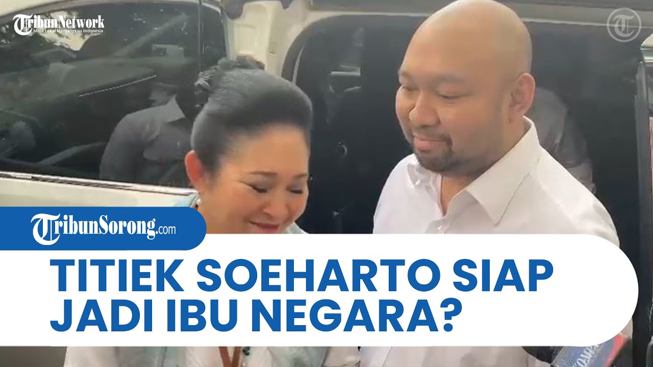 REAKSI Titiek Soeharto TERSIPU MALU saat Ditanya Apakah Bersedia Dampingi Prabowo Jadi Ibu ...