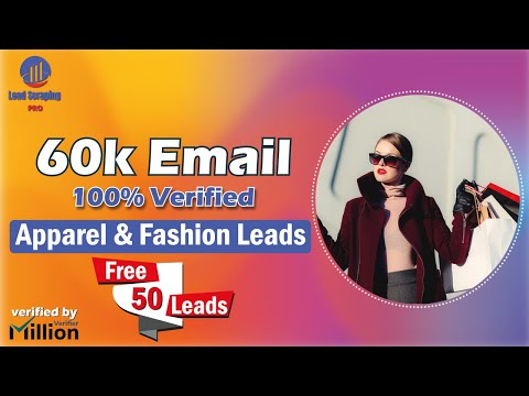 Apparel And fashion Leads 80K | Shopify, E-commerce, LinkedIn | Lead Scraping PRO