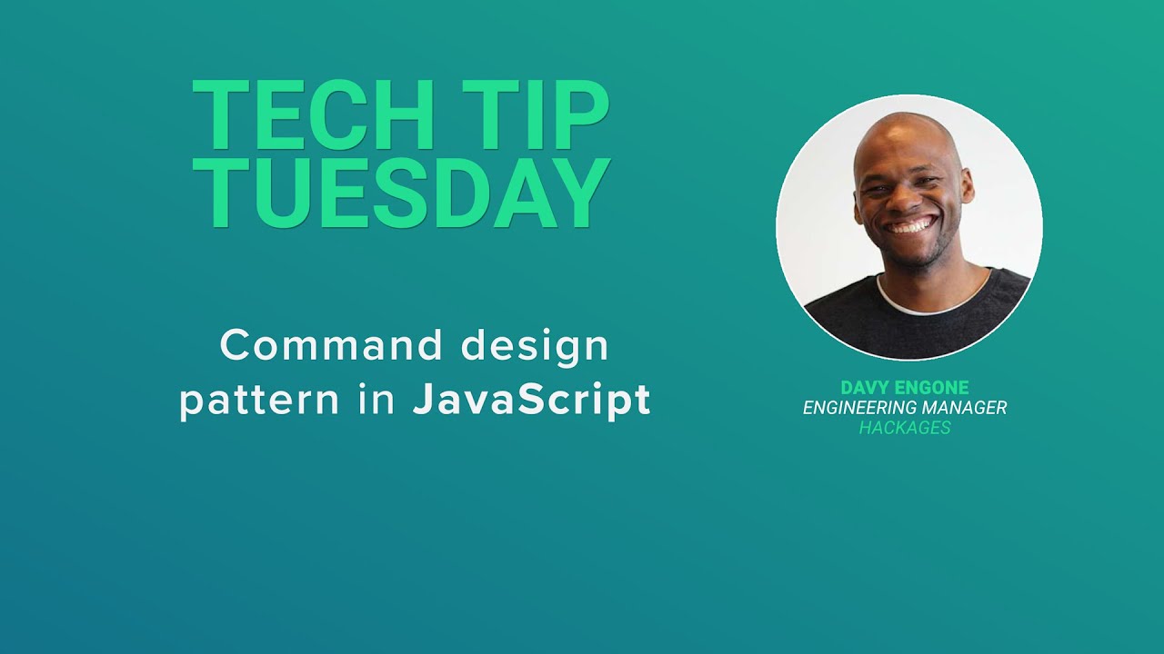 Command design pattern in JavaScript | #TechTips