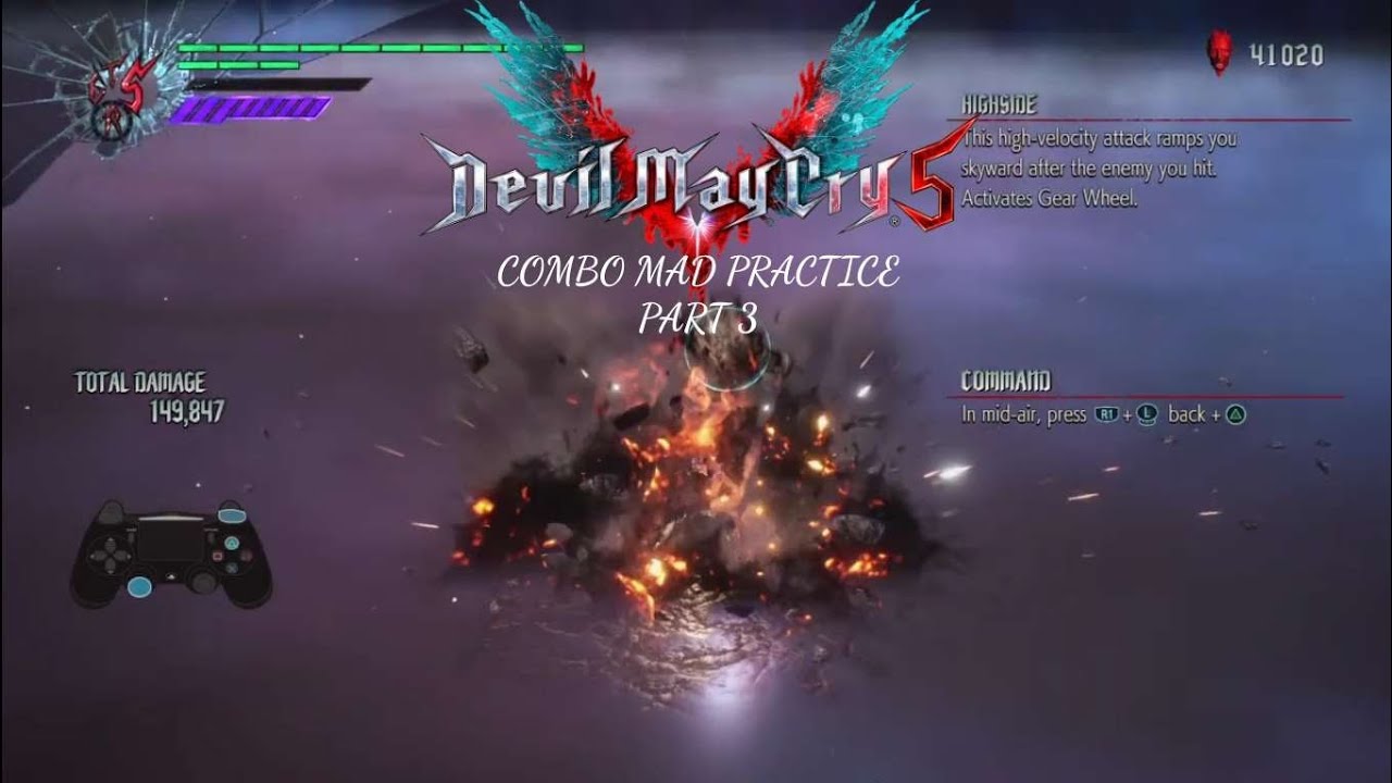 Devil May Cry 5 combo mad practice 3
