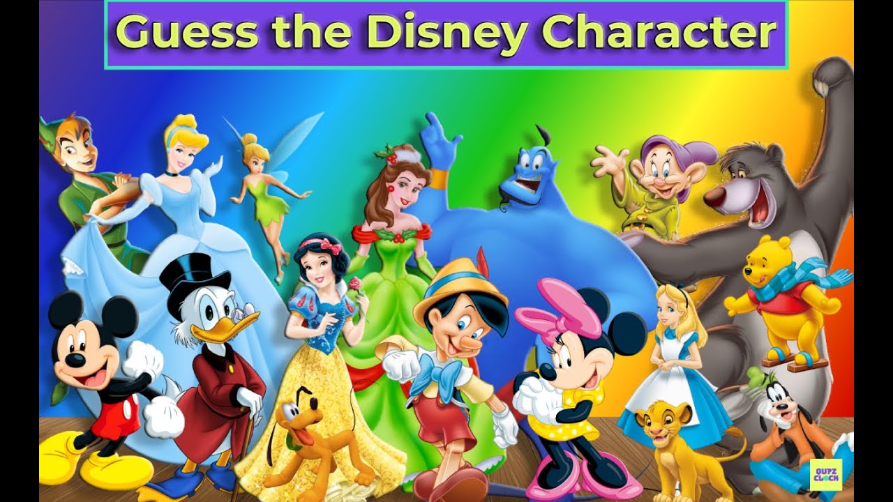 Guess the Name of Disney Characters by Picture | Kids Quiz | Fun and Educational