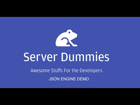 How to use ServerDummies JSON engine to create Fake JSON data.