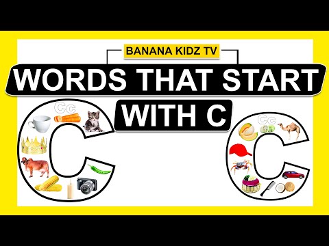 Words that Start with C | Learn Words that Start with C Sound Letter C ||@bananakidztv