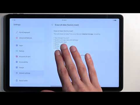 How to Factory Reset LENOVO Tab M11 Tablet via Settings - Erase All Files & Data - Hard Reset