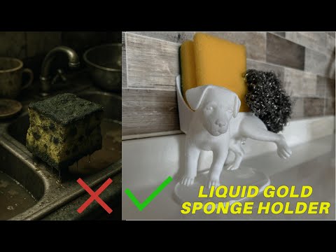 🧽 LIQUID GOLD SPONGE HOLDER・ STL File for 3D printing・Cults