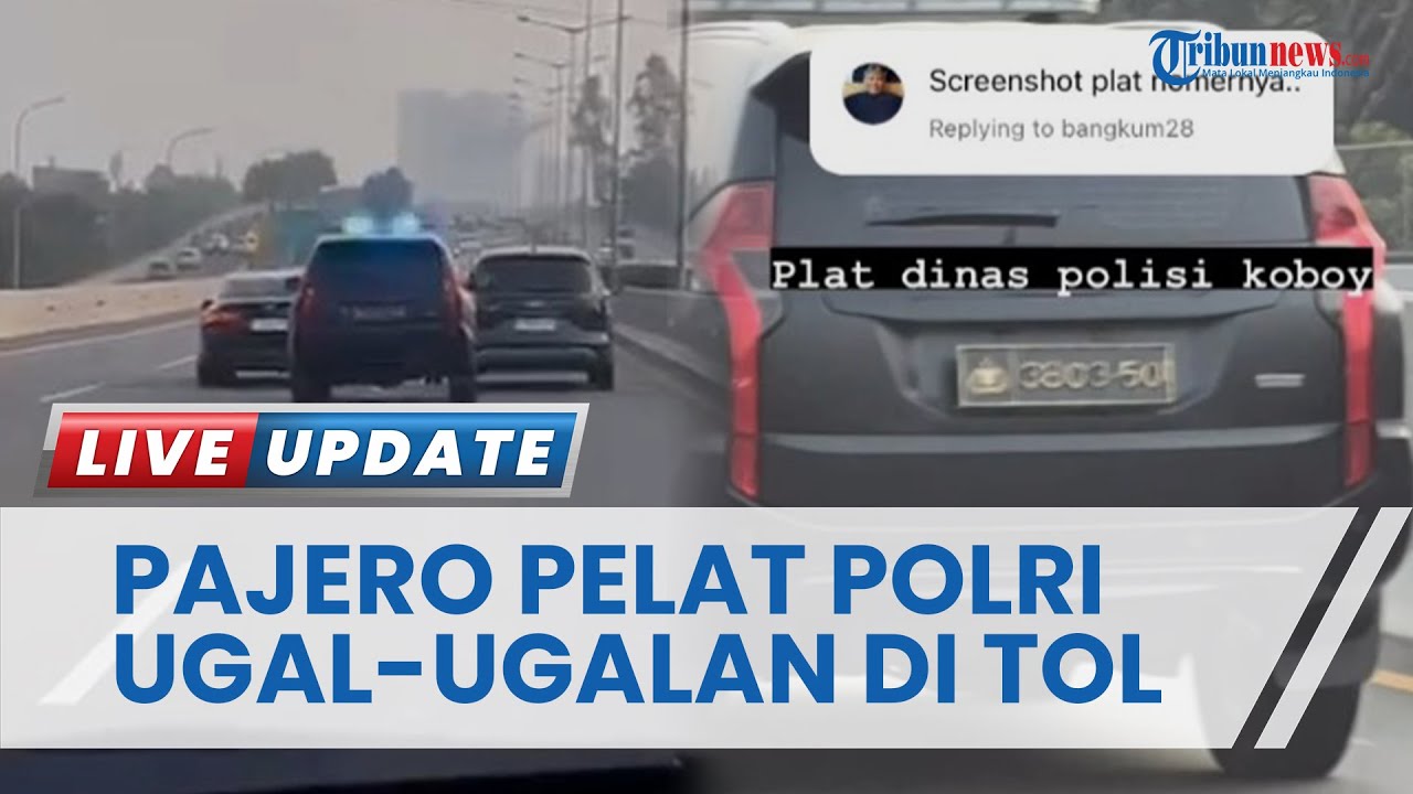 Viral Pajero Berpelat Dinas Polri Ugal-ugalan di Jalan Tol Buat Pengemudi Lain Hampir Celaka ...
