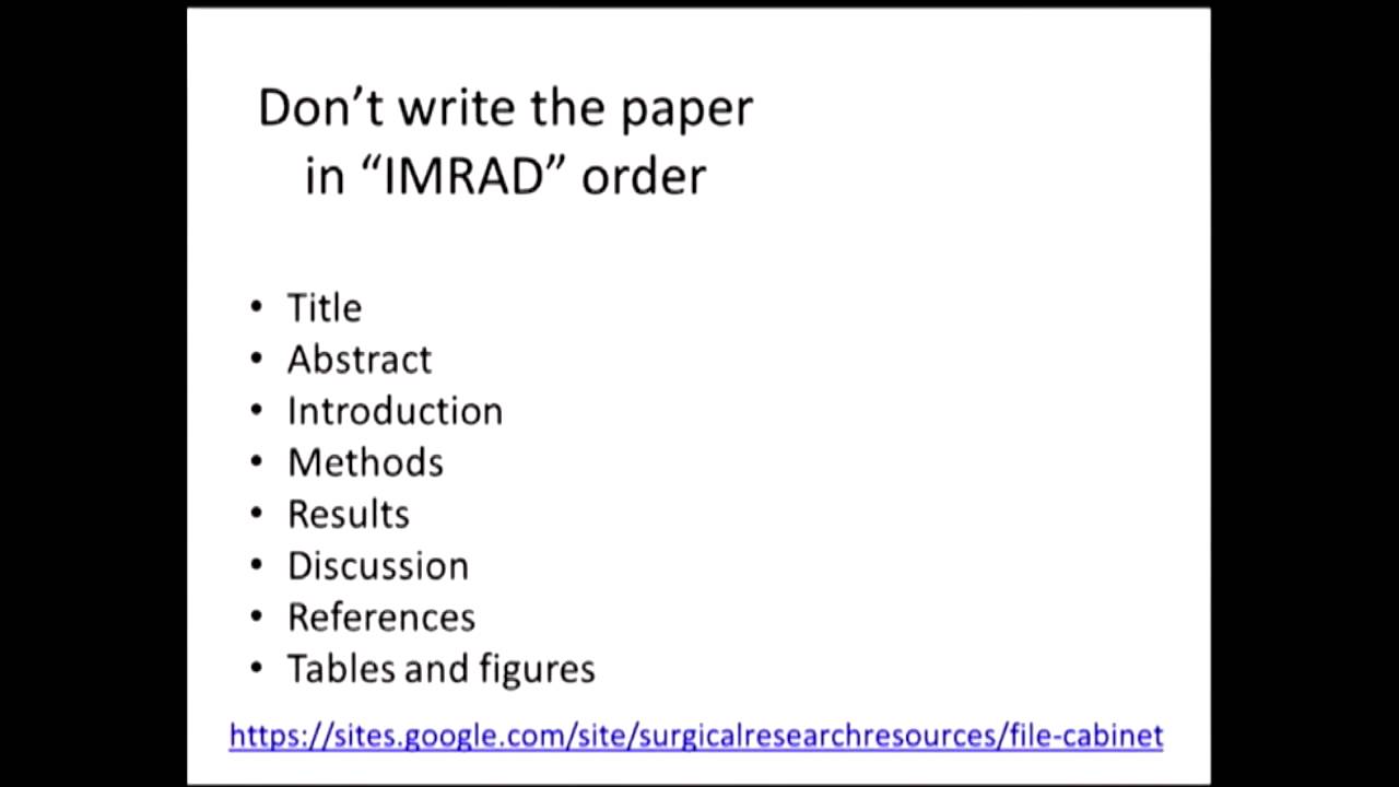 Constructing a Scientific Manuscript