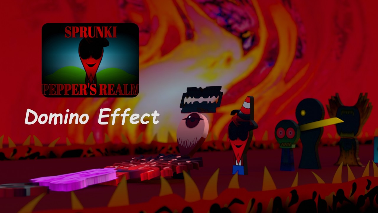 Sprunki - Pepper's Realm! Horror Mode, but it's Domino Effect