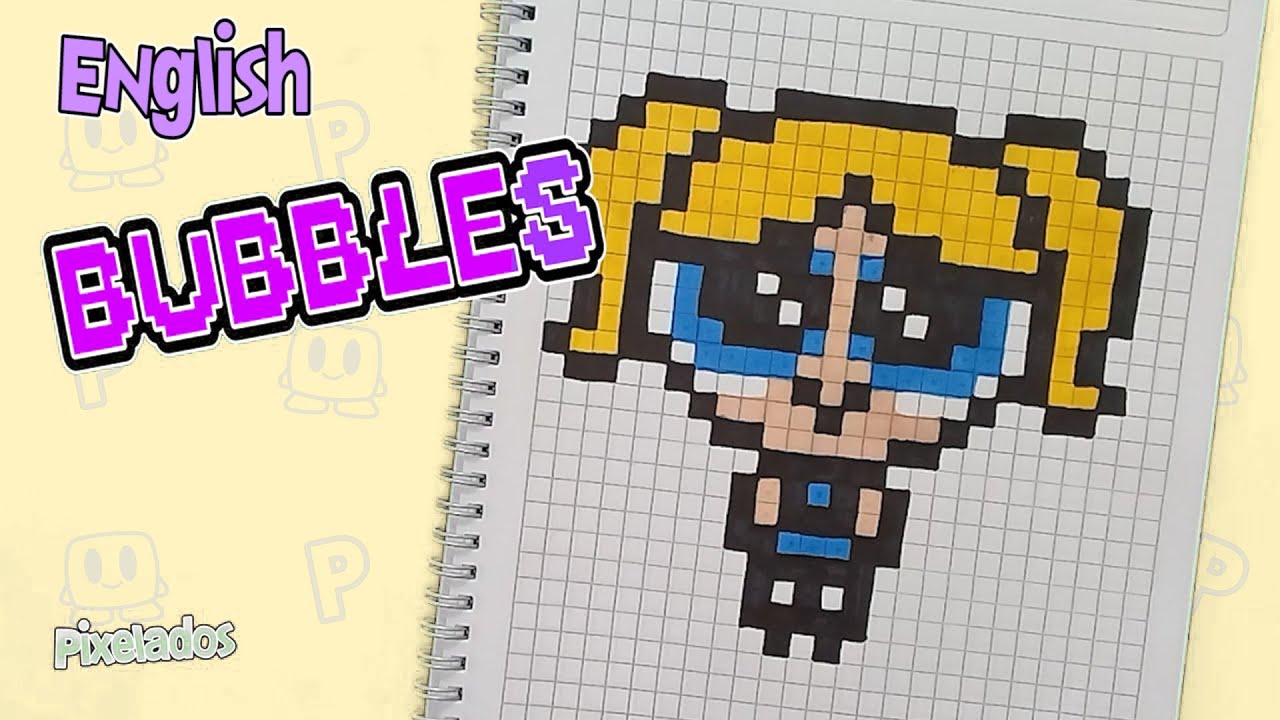 How to Draw Bubbles from The Powerpuff Girls in Pixel Art Step by Step -  PIXELADOS