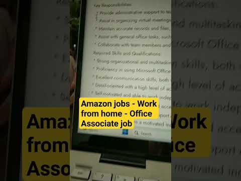 Amazon Work from home job - Office Associate #jobs #remotejobs #amazonjobs #amazon #workfromhome