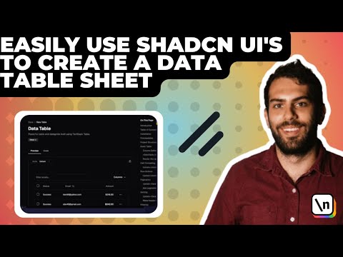 Easily Use Shadcn UI's to create a Data Table Sheet with Eyal Cohen, Frontend Lead at Groundcover