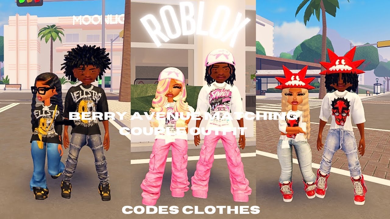 Roblox Berry Avenue Matching Couple Outfit Codes Clothes