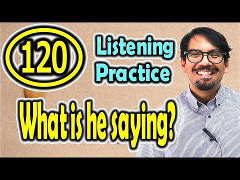 What is he saying?(120) (Listening Practice) [ ForB English Lesson ]