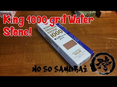 Quick review of the King 1000 grit Japanese water stone