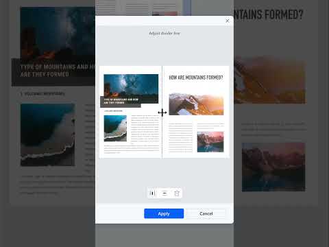 Split one Page into multiple pages | Split PDF Page
