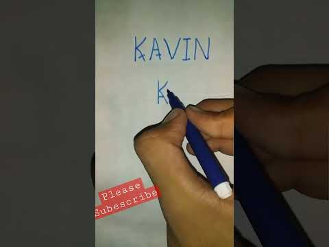 Kavin name logo design #logodesign#logo#name#kavin#viral#trending#shorts#youtubeshorts