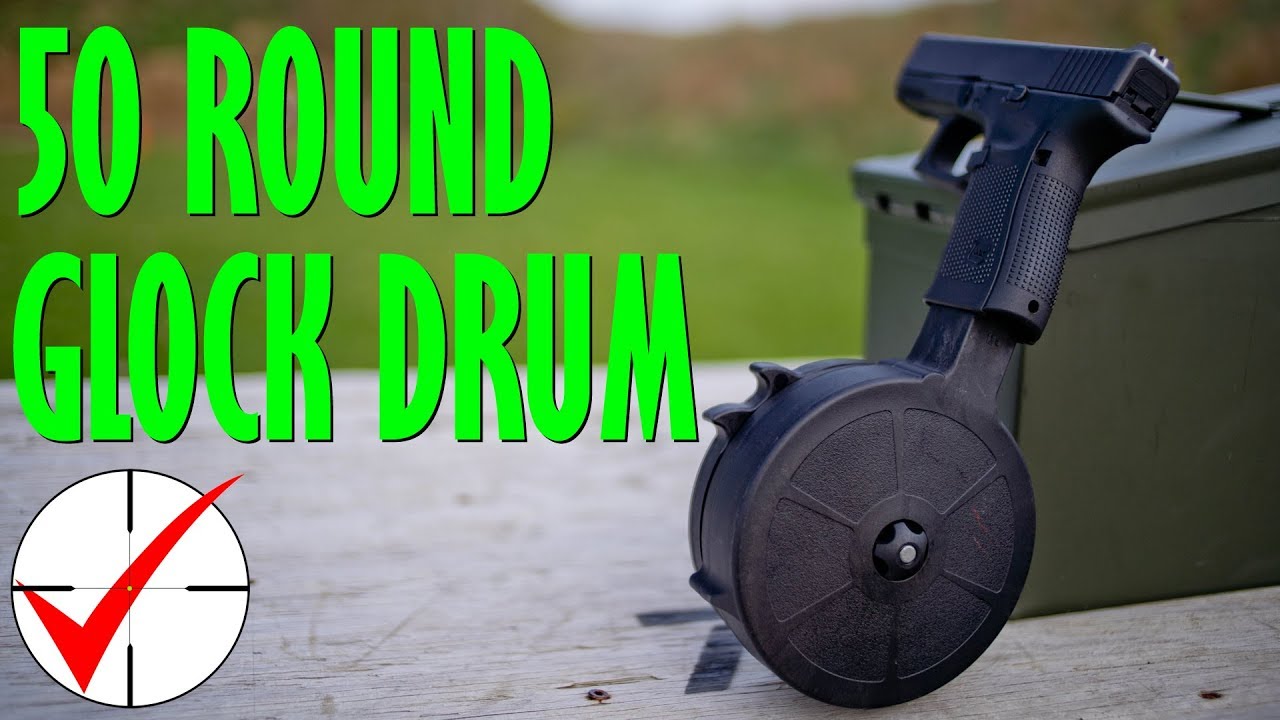 Glock 50 Round Drum Magazine Dump