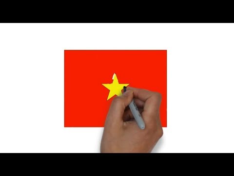 HOW TO DRAW VIETNAM FLAG