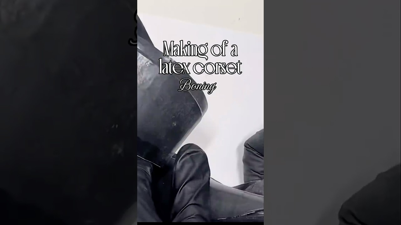 Latex corset tutorial: Boning