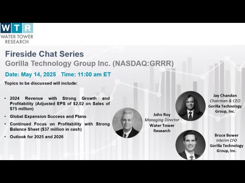Water Tower Research May 14, 2025 Fireside Chat With Gorilla Technology Group, Inc.