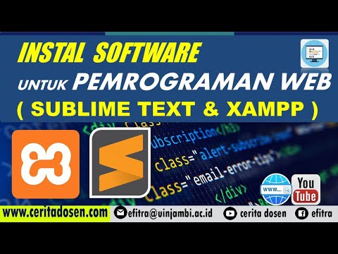 Cara Mudah Instal Sublime Text dan Xampp 2021 (Pemrograman Web / Database) | Видео
