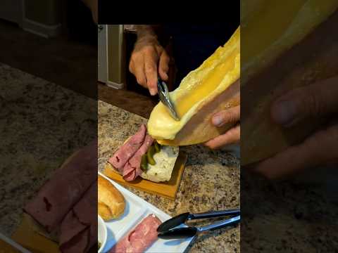 RACLETTE CHEESE MELTDOWN on Fresh BAUGETTE!