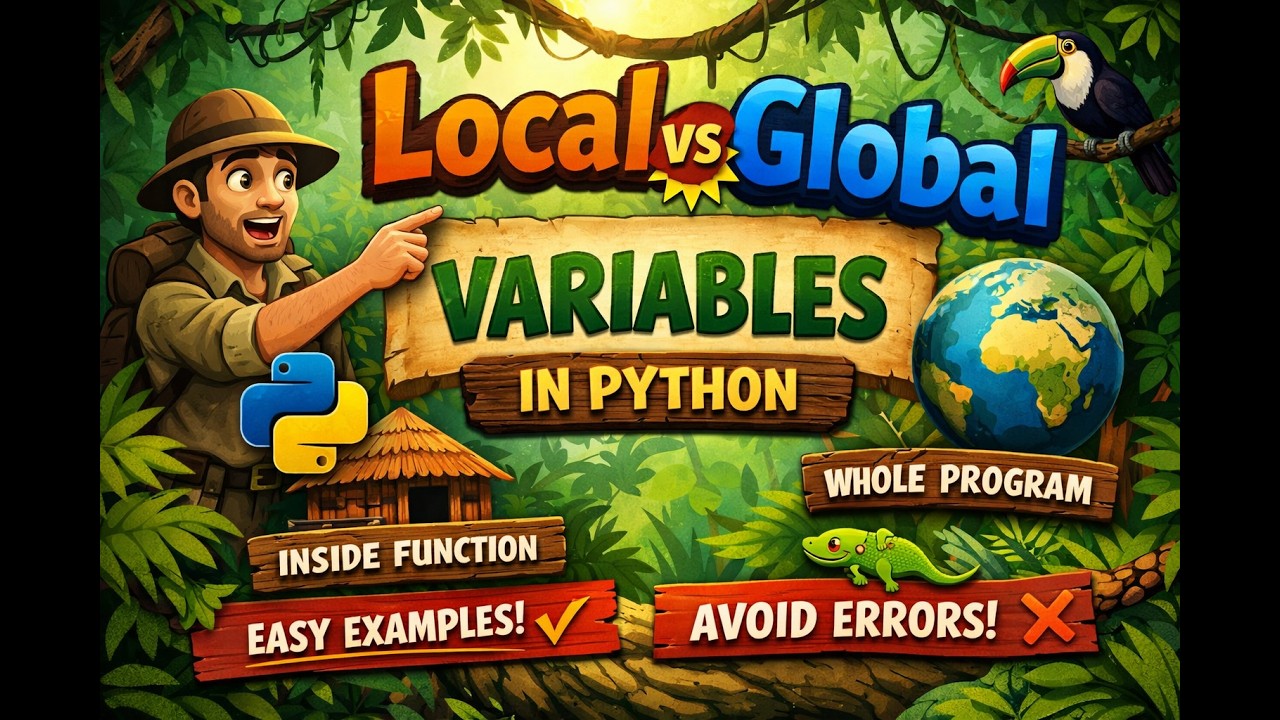 Local vs Global Variables in Python 🔥|Scope Explained with Easy Examples|Python Tutorial#learnpython