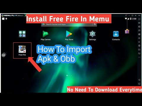 How To install Free Fire In Emulator | Import APK OBB | Memu Latest Version